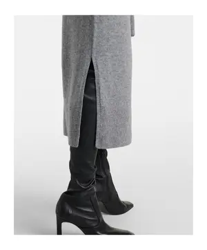 Veronica Beard Salomez Wool And Cashmere Wrap Midi Dress