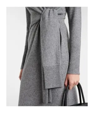 Veronica Beard Salomez Wool And Cashmere Wrap Midi Dress