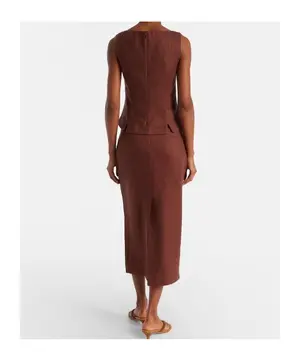 Posse Sabine Linen Pencil Skirt