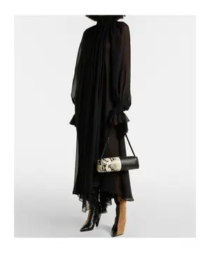Khaite Kye Paneled Leather Shoulder Bag