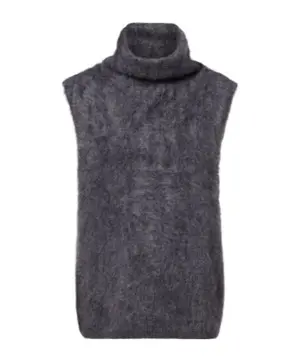 LISA YANG Aisla Cashmere Turtleneck Sweater - Grey