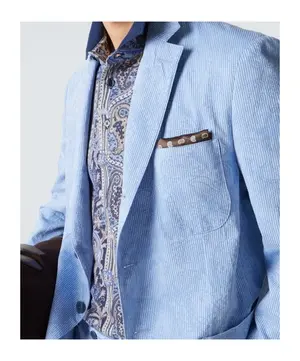 Etro Woven Cotton Jersey Blazer
