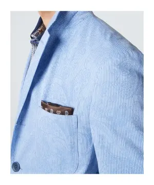 Etro Woven Cotton Jersey Blazer