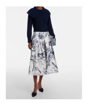 Erdem Crochet-trimmed Wool-blend Cardigan