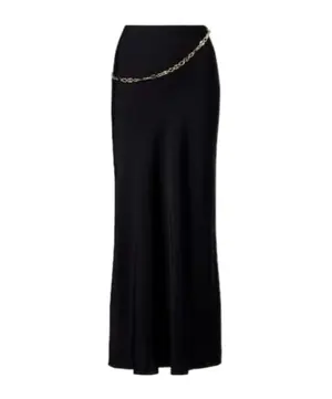 Rabanne Chain-detail Maxi Skirt - Black