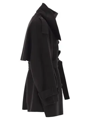 Sportmax Short Wool Trench Coat