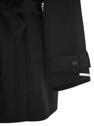 Sportmax Short Wool Trench Coat
