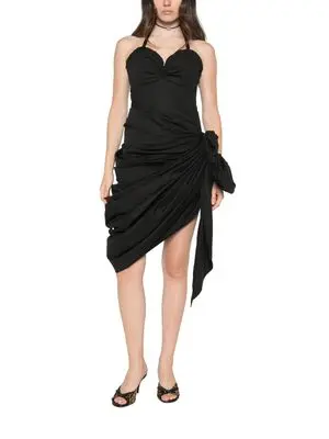 Chloé Silk Short Dress With Ruffle Detailing