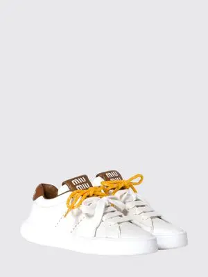 Miu Miu Lace-up Sneakers - White
