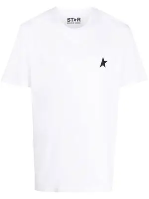 GOLDEN GOOSE Logo Cotton T-shirt - Multicolor