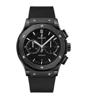 HUBLOT Ceramic Classic Fusion Chronograph Magic Watch - Black