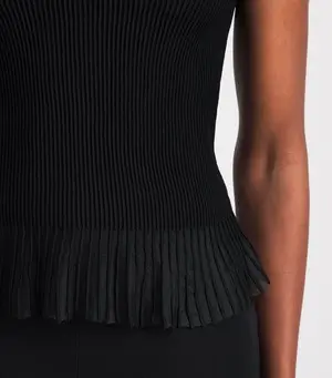 Claudie Pierlot Knit Ruffle Top