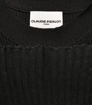 Claudie Pierlot Knit Ruffle Top