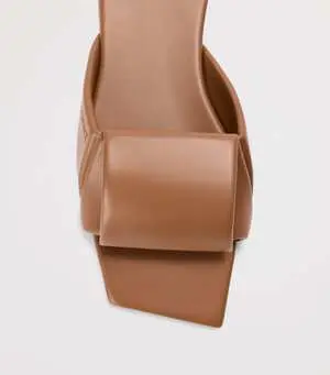 Loewe Origami Leather Slides - Brown