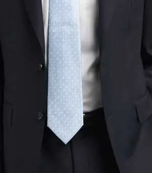 Isaia Silk Seven-fold Tie - Blue