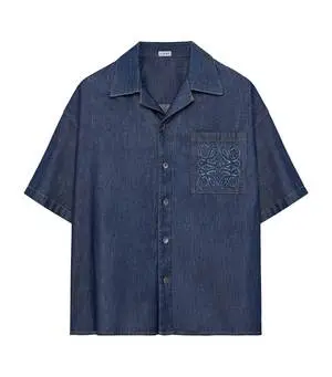 Loewe Chambray Short-sleeve Shirt