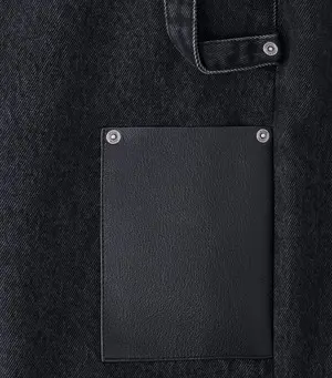 Loewe Straight Leg Jeans With Suede Trim