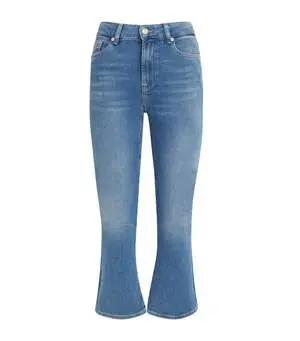 7 For All Mankind The Leggy Bootcut Crop Jeans