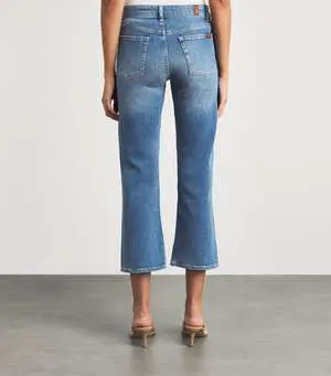 7 For All Mankind The Leggy Bootcut Crop Jeans