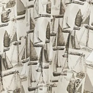 Max Mara Silk Sailboat Print Midi Dress