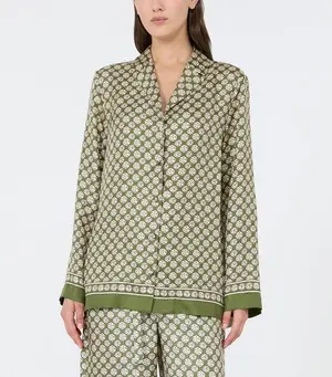 Max Mara Silk Dice Print Shirt