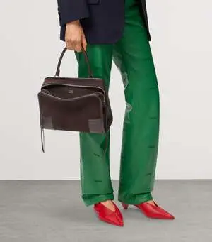 Loewe Medium Suede Amazona 180 Top-handle Bag