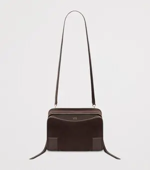 Loewe Medium Suede Amazona 180 Top-handle Bag
