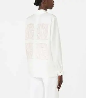 Max Mara Silk Monogram Shirt