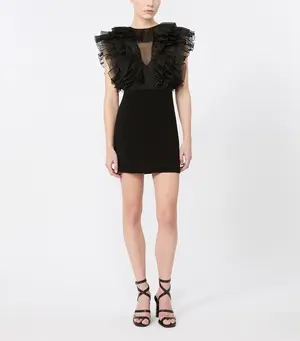 Max Mara Ruffled Mini Dress