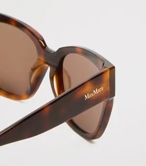 Max Mara Acetate Tortoiseshell Butterfly Sunglasses