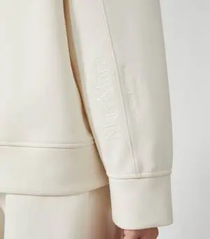Max Mara Hooded V-neck Sweatshirt