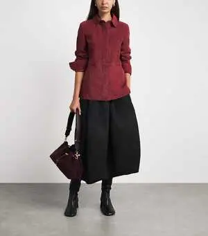 FRAME Suede Shirt - Red