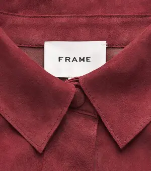 FRAME Suede Shirt - Red