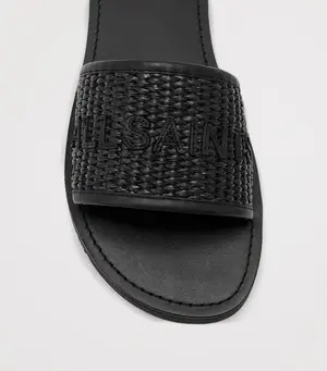 ALLSAINTS Raffia Hoxton Sliders