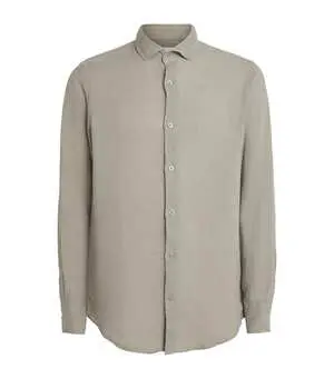 Frescobol Carioca Linen Antonio Shirt - Green