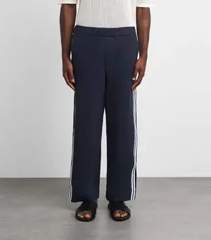 Commas Crochet Stripe Sweatpants