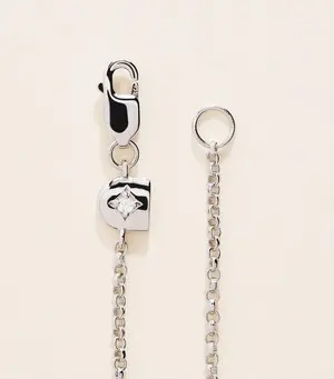 ASTRID & MIYU Recycled Sterling Heart Charm Bracelet