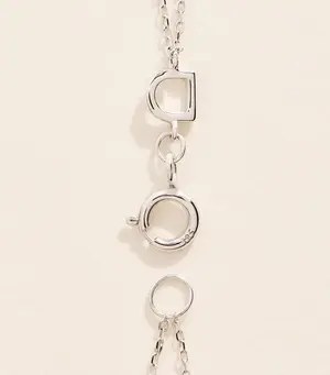 ASTRID & MIYU White Gold And Topaz Heart Bracelet