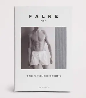 Falke Cotton Herringbone Weave Boxer Shorts