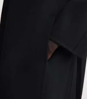 JIL SANDER Wool Belted Coat - Black