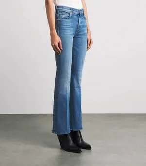 MOTHER The Weekender Flared Jeans - Blue