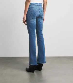 MOTHER The Weekender Flared Jeans - Blue