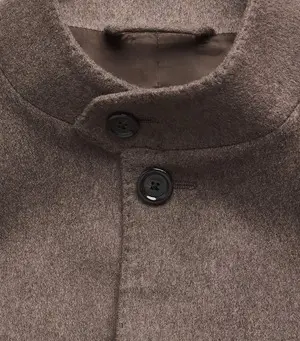 LARDINI Cashmere Jacket With Stand Collar