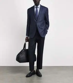 Corneliani Cotton-cashmere Shirt - Navy