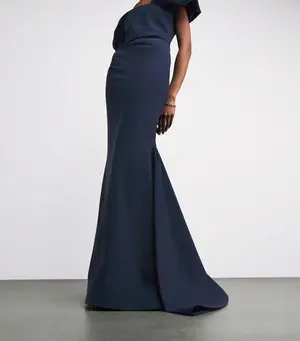 Rachel Gilbert Asymmetric Jade Gown