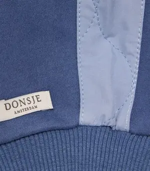 DONSJE Noorien Quilted Panel Sweatpants - Blue
