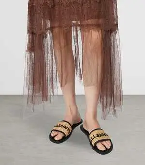 ALLSAINTS Raffia Hoxton Sliders