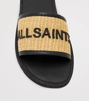 ALLSAINTS Raffia Hoxton Sliders