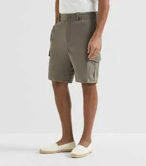 Brunello Cucinelli Cotton-linen Bermuda Shorts