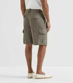 Brunello Cucinelli Cotton-linen Bermuda Shorts